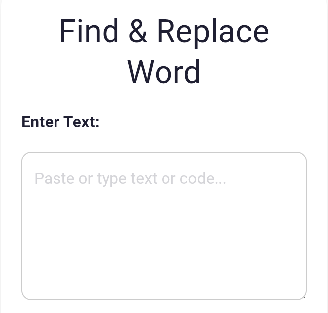 Best Free Find & Replace Word – Simple Online Text Editor