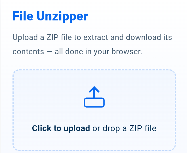 Free Online File Unzipper – Extract ZIP Files Instantly